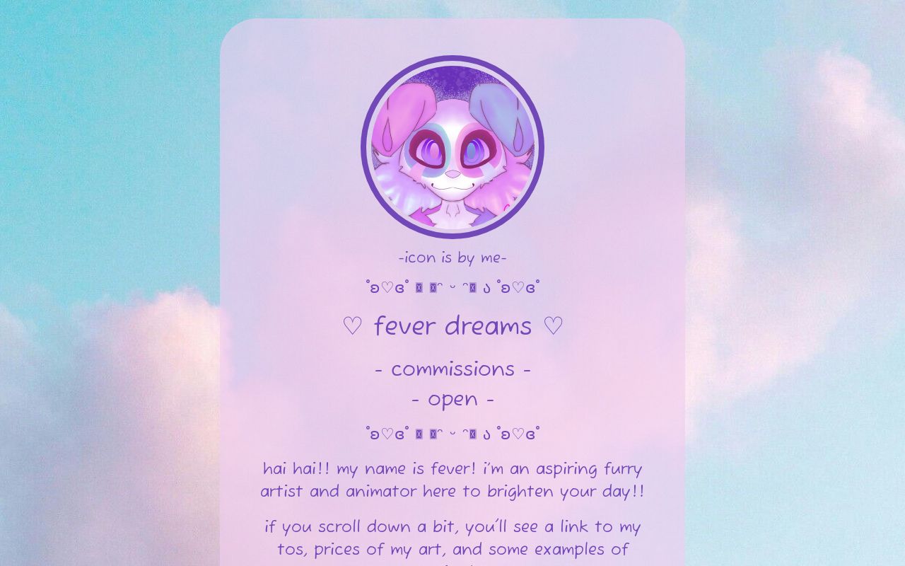 fever dreams commissions